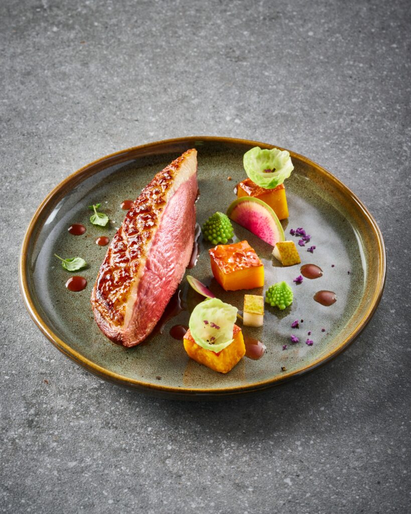 Magret de canard rôti, jus de cuisson réduit - Rougié